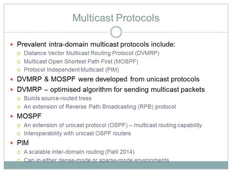 Multicast Routing And Its Protocols Words Presentation Example