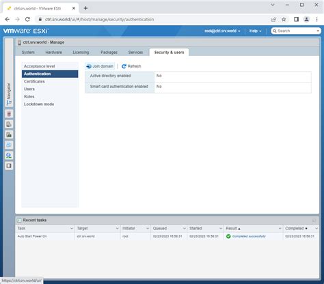 Vmware Esxi 7 Join In Active Directory Domain Server World