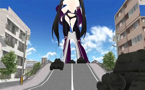 Giant Girl Attacks City
