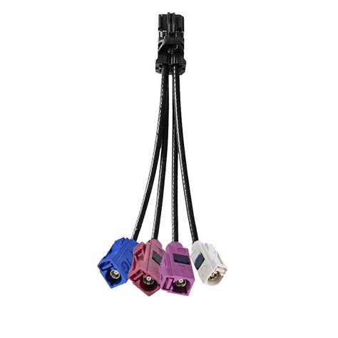 Mini Fakra Straight A Code Female 4 In 1 To Fakra Smb 180 Degree Female