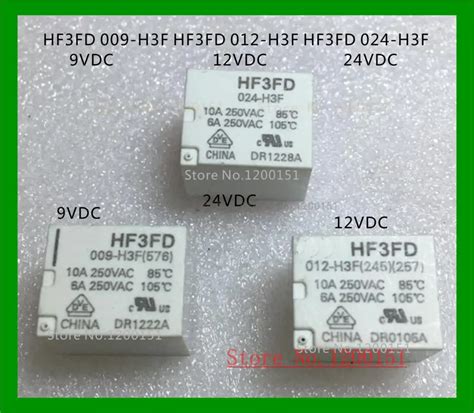 HF3FD 009 H3F 9V HF3FD 012 H3F 12V HF3FD 024 H3F 24V relay DIP 5-in ...