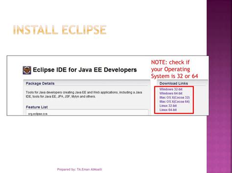 Ppt Install Eclipse Ide For Java Ee Developers Powerpoint Presentation Id