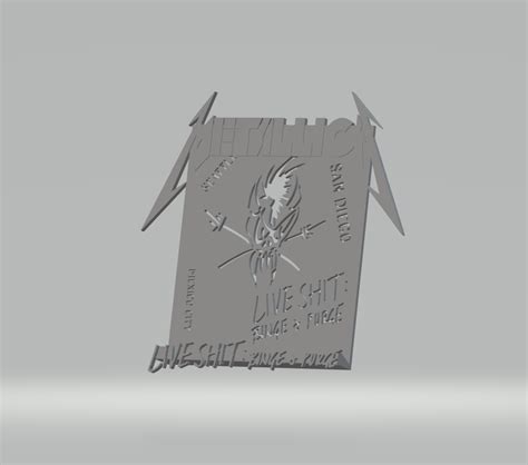 3d File Metallica Cd Wall Mount Live Sh T Album Clean And Regular