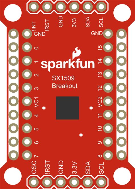 How To Use Sx1509 Breakout Pinouts Specs And Examples Cirkit Designer