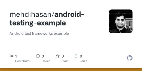 Github Mehdihasanandroid Testing Example Android Test Frameworks Example