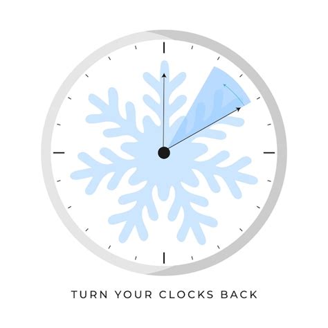Premium Vector Fall Back Vector Illustration Clock