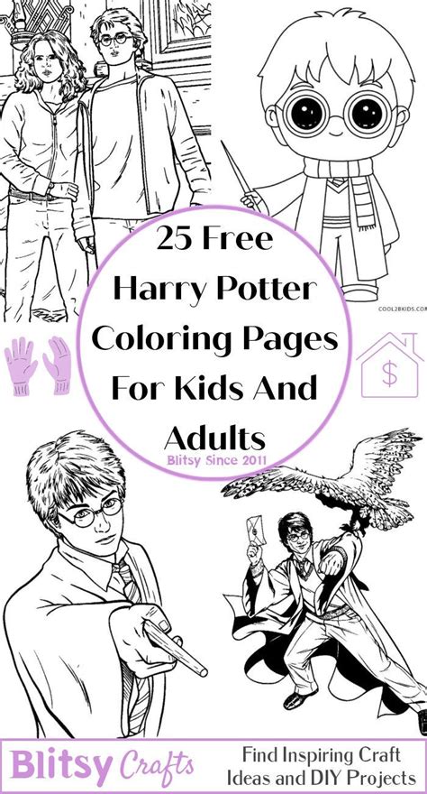 Harry Potter Coloring Pages Free Printable King Printables