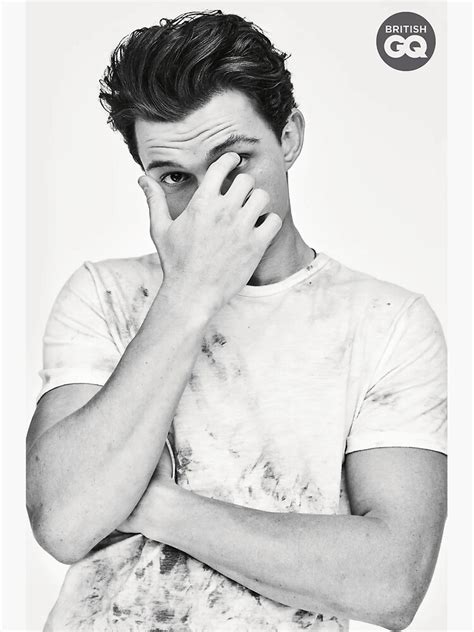 Tom Holland GQ British Photoshoot Poster For Sale By Yougotpainted Redbubble