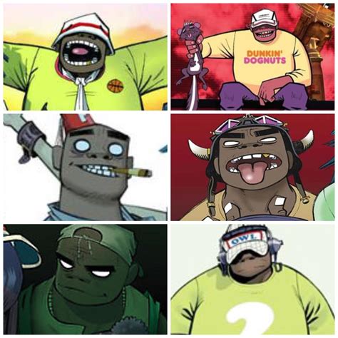Evolution Of Russel Rgorillaz