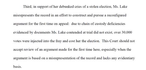 THREAD Lake V Hobbs In The Supreme Court Of Arizona This Thread Will