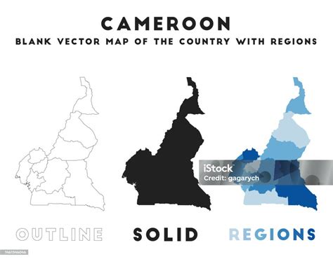 카메룬 지도 인포그래픽을 위한 카메룬 국경 벡터 국가 모양입니다 벡터 그림입니다 0명에 대한 스톡 벡터 아트 및 기타 이미지 0명 내비게이션 모양 Istock