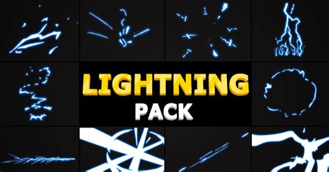 Lightning Pack 1 2d Textures And Materials Unity Asset Store
