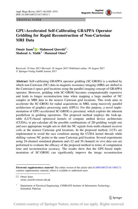 Gpu Accelerated Self Calibrating Grappa Operator Gridding For Rapid