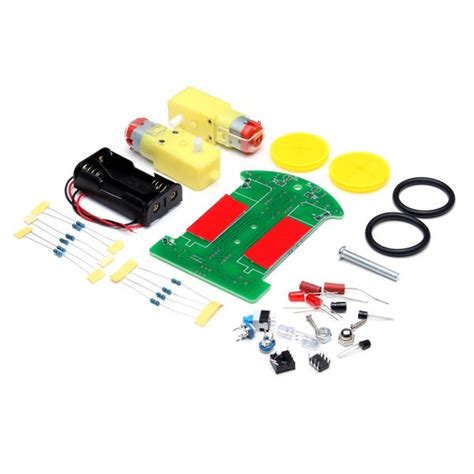tracking robot car electronic diy kit with reduction motor arduino tech