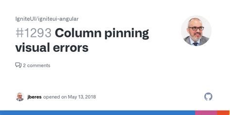 Column Pinning Visual Errors Issue 1293 IgniteUI Igniteui Angular