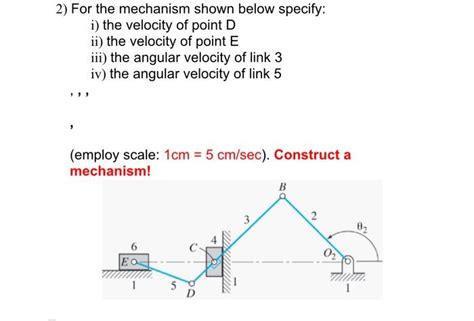 Solved For The Mechanism Shown Below Specify I The Chegg Com