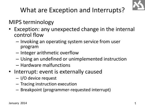 Ppt What Are Exception And Interrupts Powerpoint Presentation Free Download Id1577808