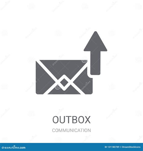 Outbox Icon Trendy Outbox Logo Concept On White Background From Stock Vector Illustration Of
