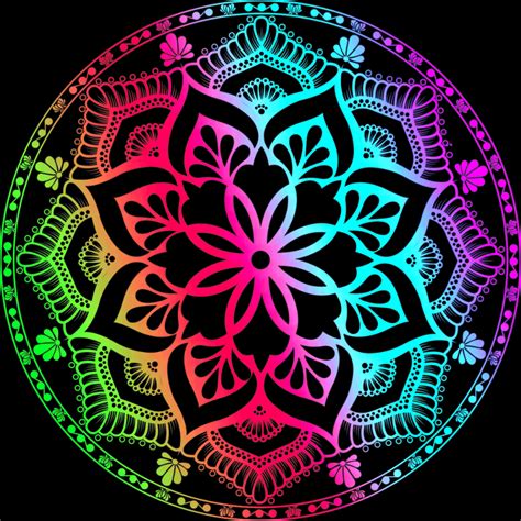 Download Mandala Flower Colorful Royalty Free Stock Illustration