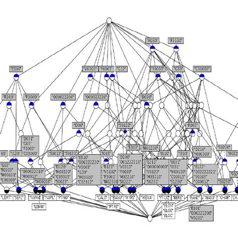 The Galois Lattice Built From The Pattern Table All Traits