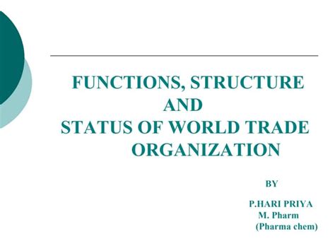 Functions Of Wto Copy Ppt