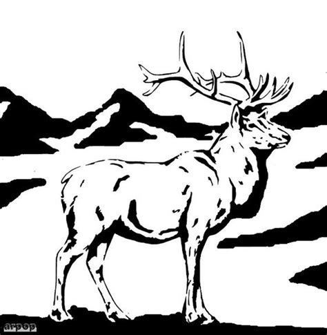 Free Scroll Saw Patterns By Arpop Elk Scroll Saw Pattern Scroll Saw