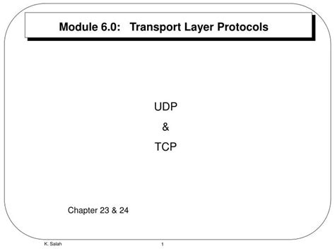 PPT Module 6 0 Transport Layer Protocols PowerPoint Presentation Free Download ID 5936280