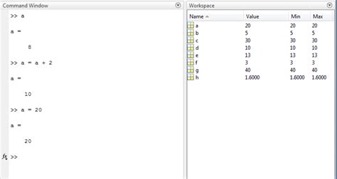 Interacting And Saving Variables — Matlab Boot Camp
