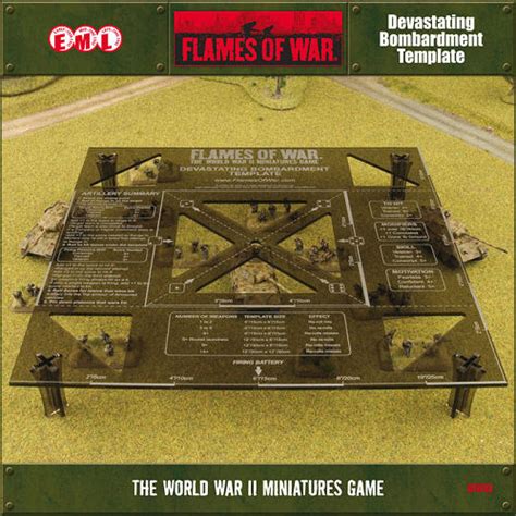 Flames Of War Devastating Bombardment Template Wargamestore