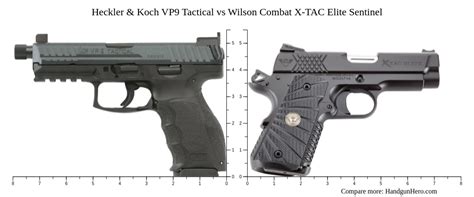 Heckler And Koch Vp9 Tactical Vs Wilson Combat X Tac Elite Sentinel Size