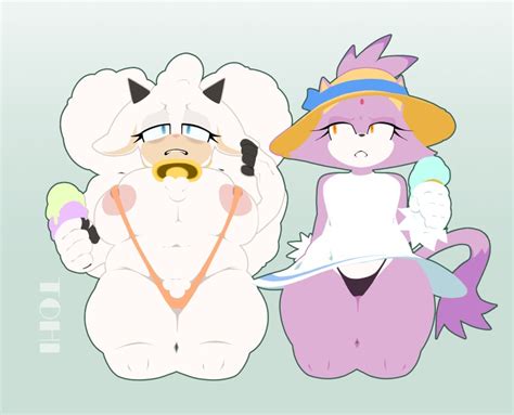 Rule 34 Bbq Big Breasts Blaze The Cat Breasts Cleavage Female Furry