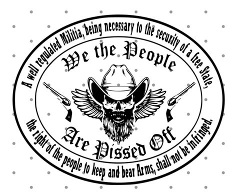 Second Amendment Skull Eagle Svg 2nd Amendment Graphic 2a Digital Download Svg Eps Pdf Png
