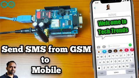 How To Send Sms From Gsm Module To Mobile Using Gsm Sim 800 Module Youtube