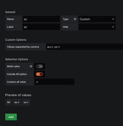 Passing Regexes To Prometheus Query Via Grafana Variables Stack Overflow