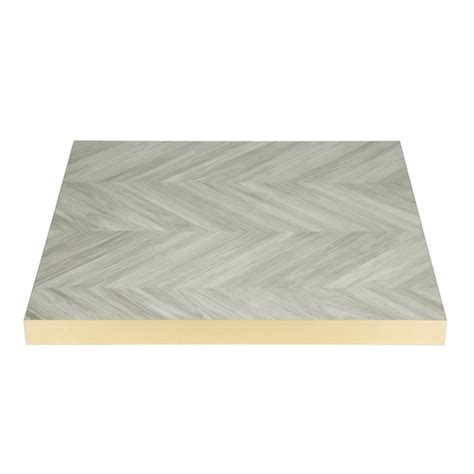 Bolero Pre Drilled Table Top Chevron Design 700mm Fu512 Nisbets