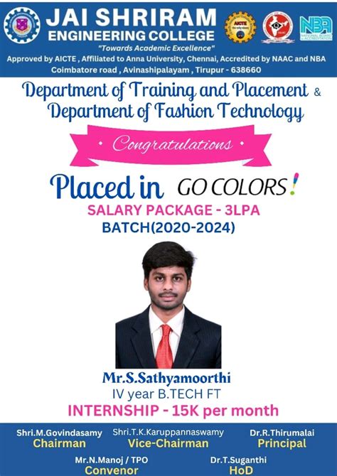 Sathyamoorthi S On Linkedin Gocolors Jsrec