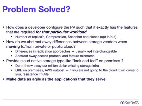 Solving K8s Persistent Workloads Using K8s Devops Style Ppt