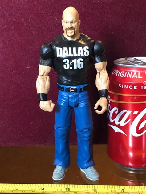 Stone Cold Steve Austin Wwe Wwf Official Action Figure Wrestling Black