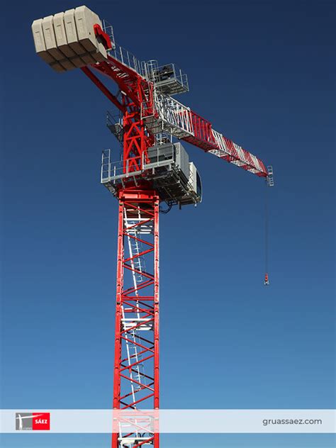 Grúa Torre Luffing Jib Hidráulica Slh 300 Grúas Sáez