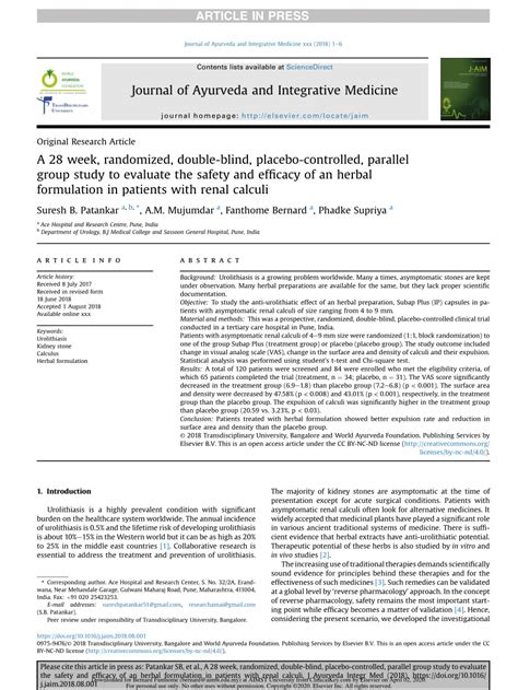 Pdf A 28 Week Randomized Double Blind Placebo Controlled Parallel