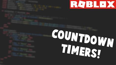 Roblox Tutorial Timer Script Youtube