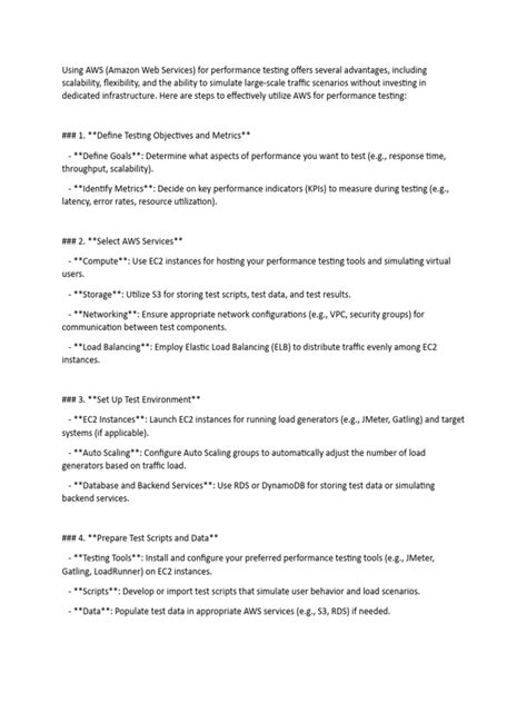 Aws In Perf Testing Pdf Amazon Web Services Computing