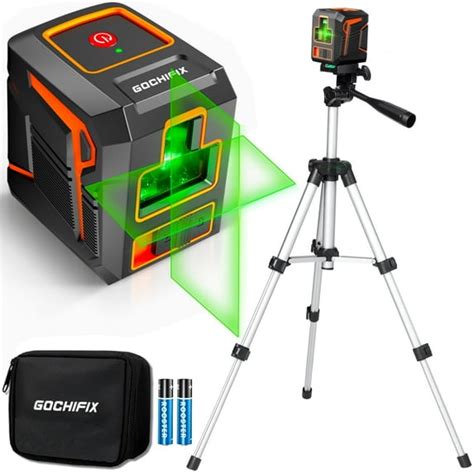 Free Shipping Gochifix Laser Level 100ft Green Cross Line Self
