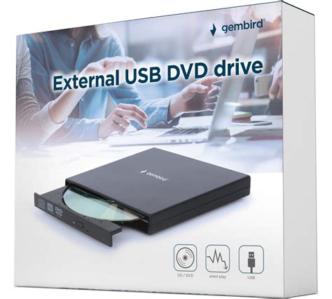 Внешний привод DVD Gembird DVD-USB-02 купить | ELMIR - цена, отзывы ...