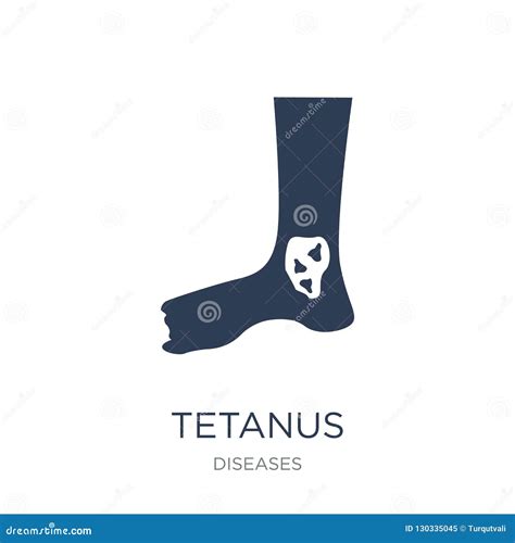 Tetanus Icon Trendy Flat Vector Tetanus Icon On White Background From
