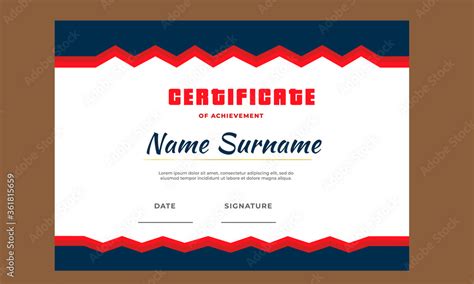 Certificate Stock Vector Adobe Stock