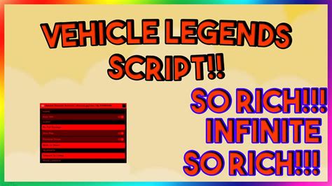 Roblox NEW Vehicle Legends Script Exploit GUI Pastebin 2022 YouTube