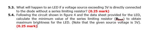 What Will Happen To An LED If A Voltage Source Chegg Com