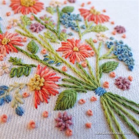 Different Types Of Embroidery Works Flower Embroidery The Art Of