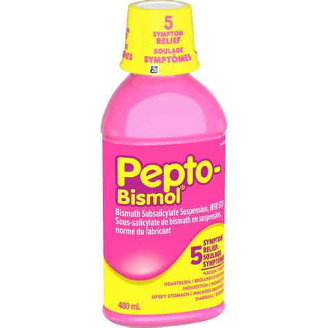 Pepto Bismol Liquid Original Flavor 480ml Fast Relief For Nausea